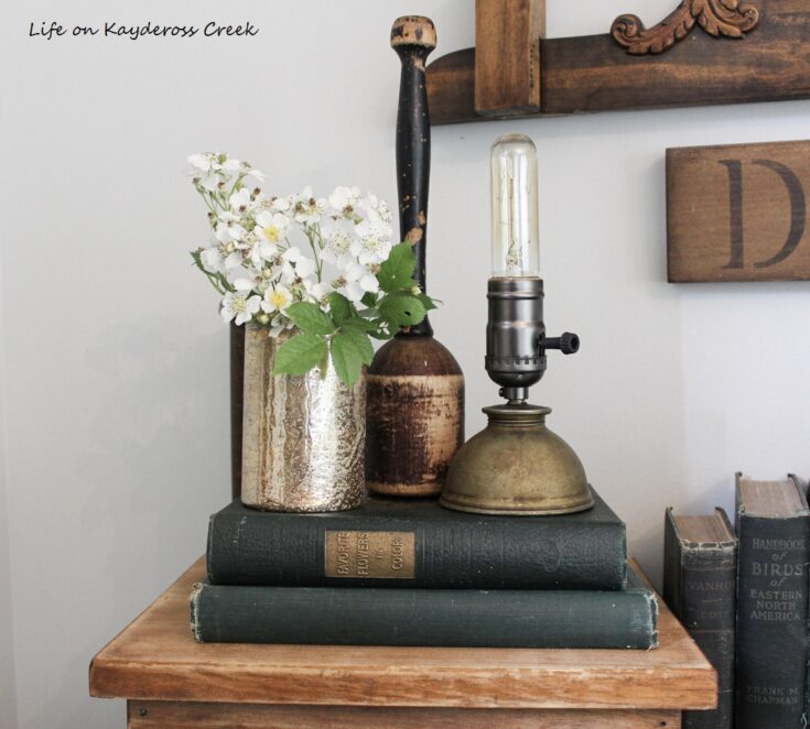 How to Make a Lamp Out of a Vintage Oil Can - Life on Kaydeross Creek