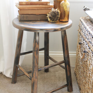 Farmhouse Spring Foyer & Updated Milking Stool - Life on Kaydeross Creek