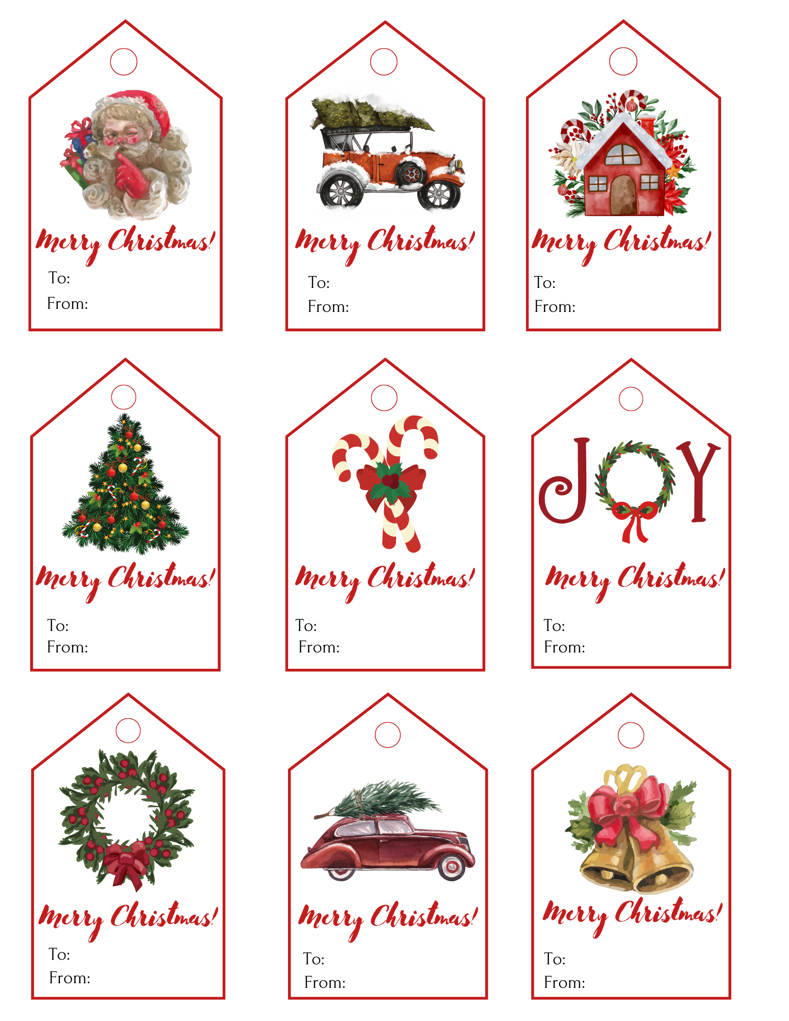 35 Free Printable Gift Tags You Can Print at Home - Life on Kaydeross Creek