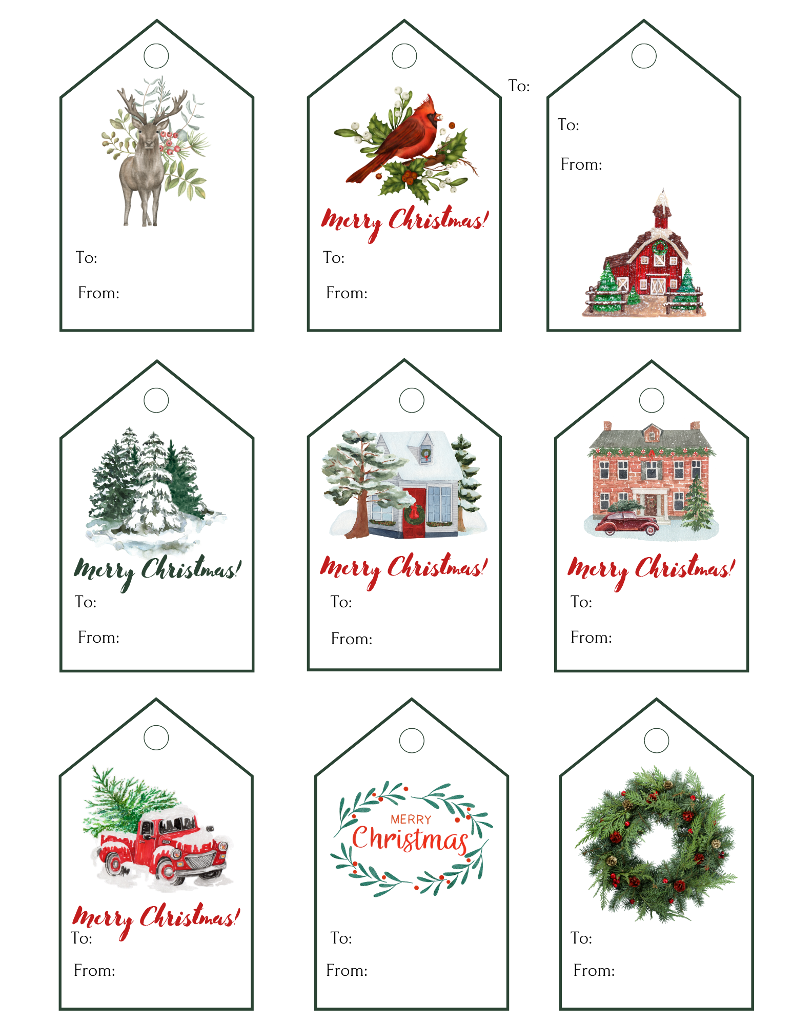35 Free Printable Gift Tags You Can Print at Home - Life on Kaydeross Creek